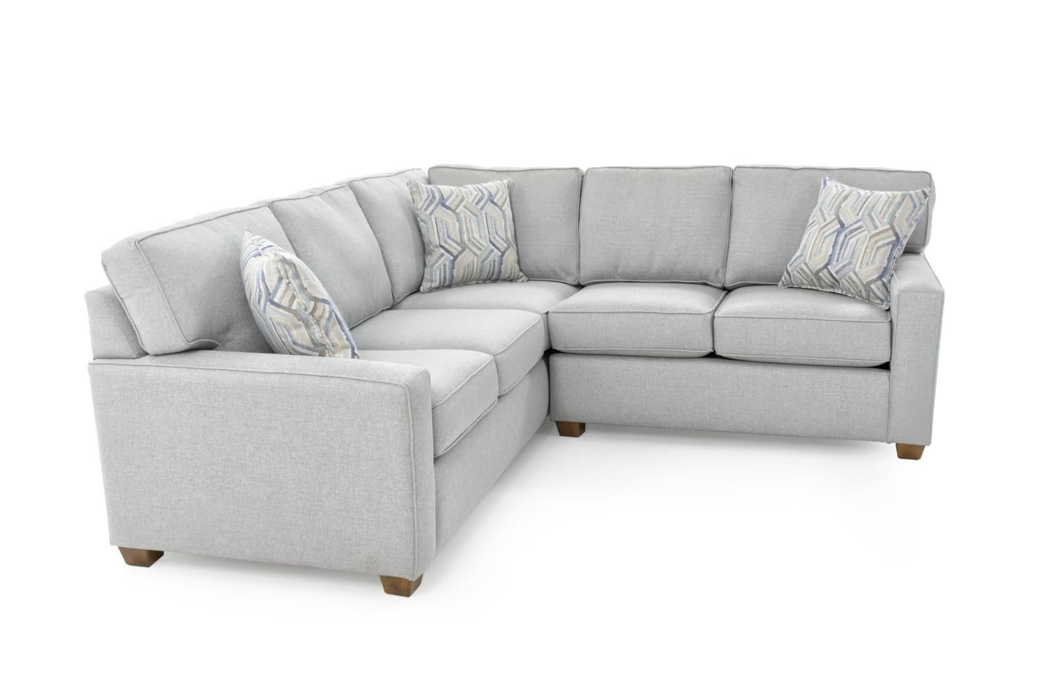 Capris Furniture 145 L145-1+S145-2 HANSON CONFEDERATE Two Piece Corner Sectional Sofa | Baer's ...
